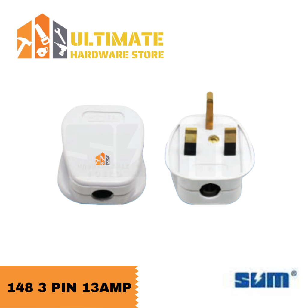 ORIGINAL SUM 148 SIRIM 3 PIN 13Amp PLUG TOP | Shopee Malaysia