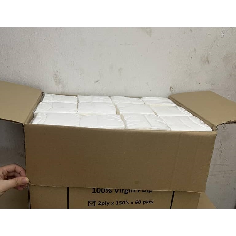 (60 PACKS) 2-PLY Premium Pop Up Tissue/Hygiene Tissues Embossed Tissue ...