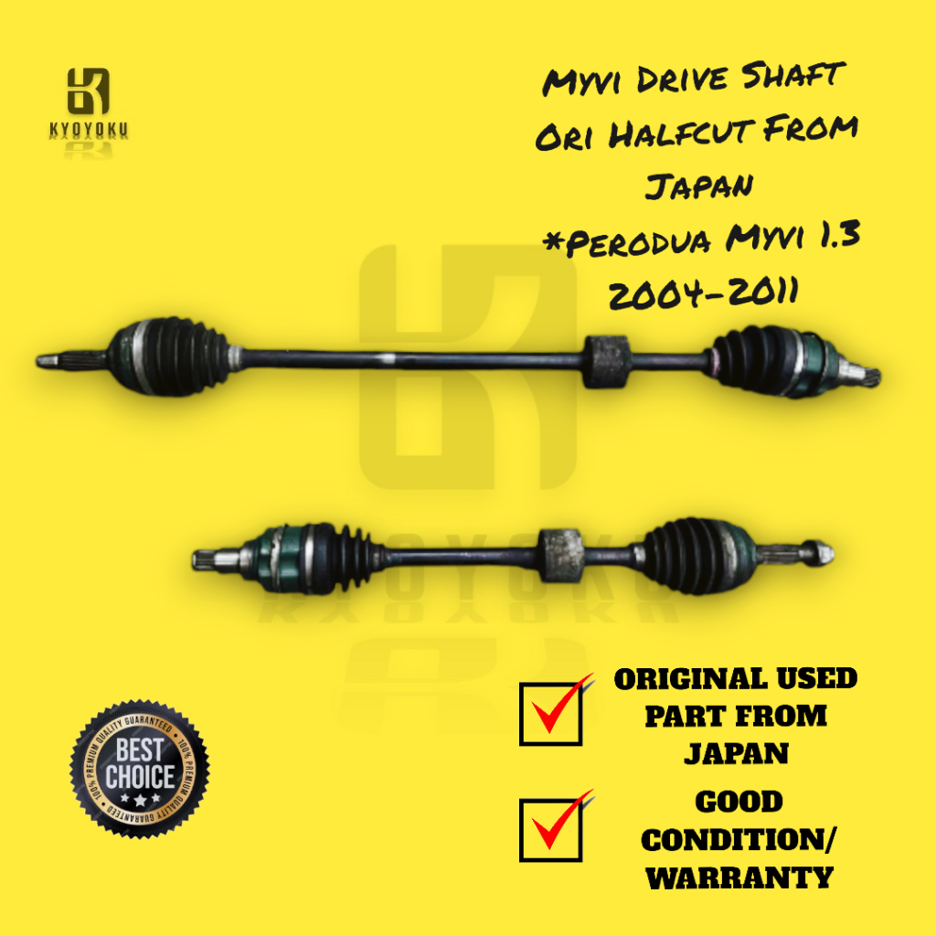 KYOYOKU-Myvi Drive Shaft Ori Halfcut From Japan Perodua Myvi 1.3 2004 ...