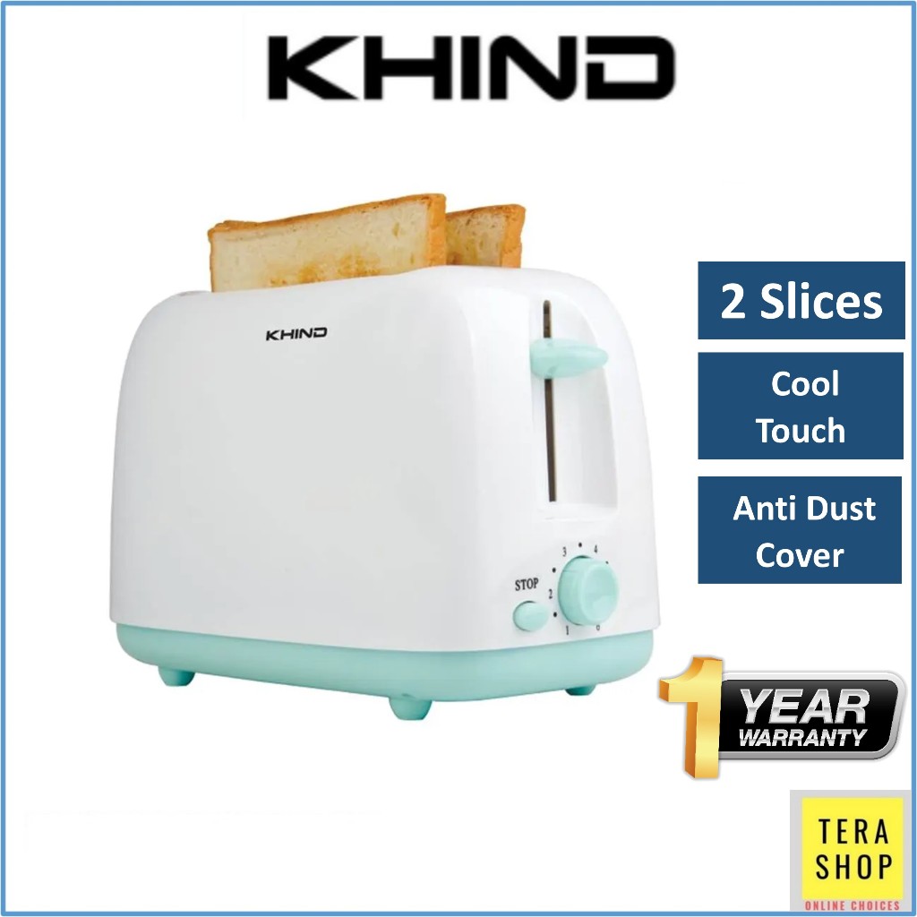 Khind BT808 / Milux MBT-600 Bread Toaster 2 Slices Pembakar Roti ...