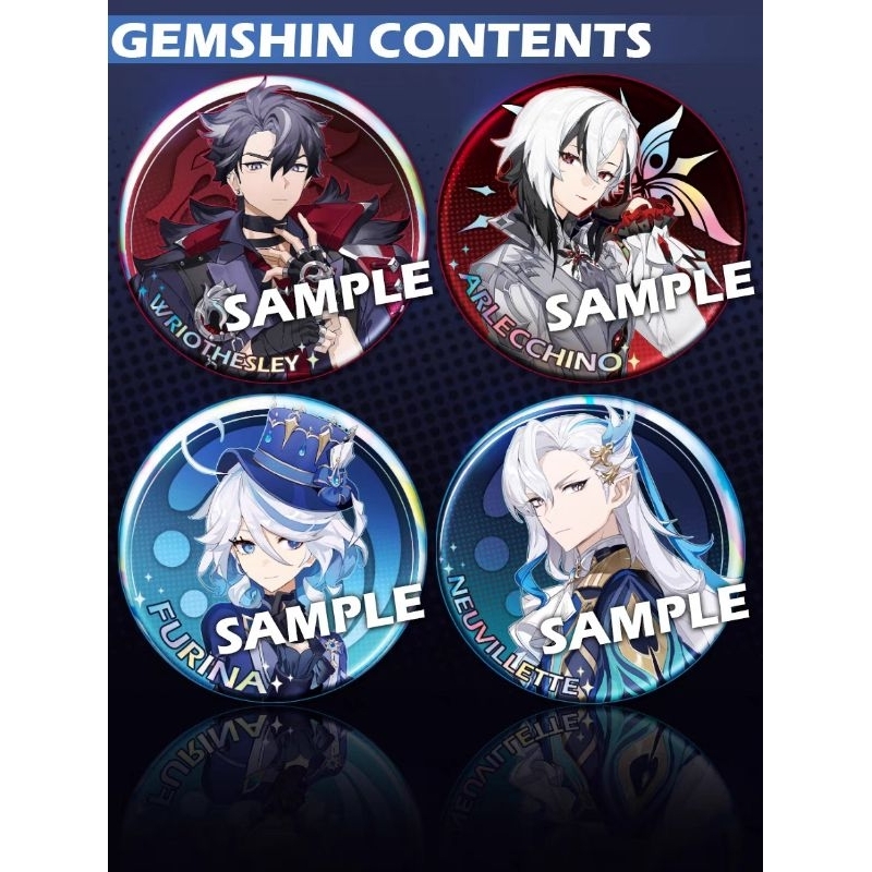 3pcs RM57 Genshin impact badge alhaitham cyno albedo itto scaramouche ...