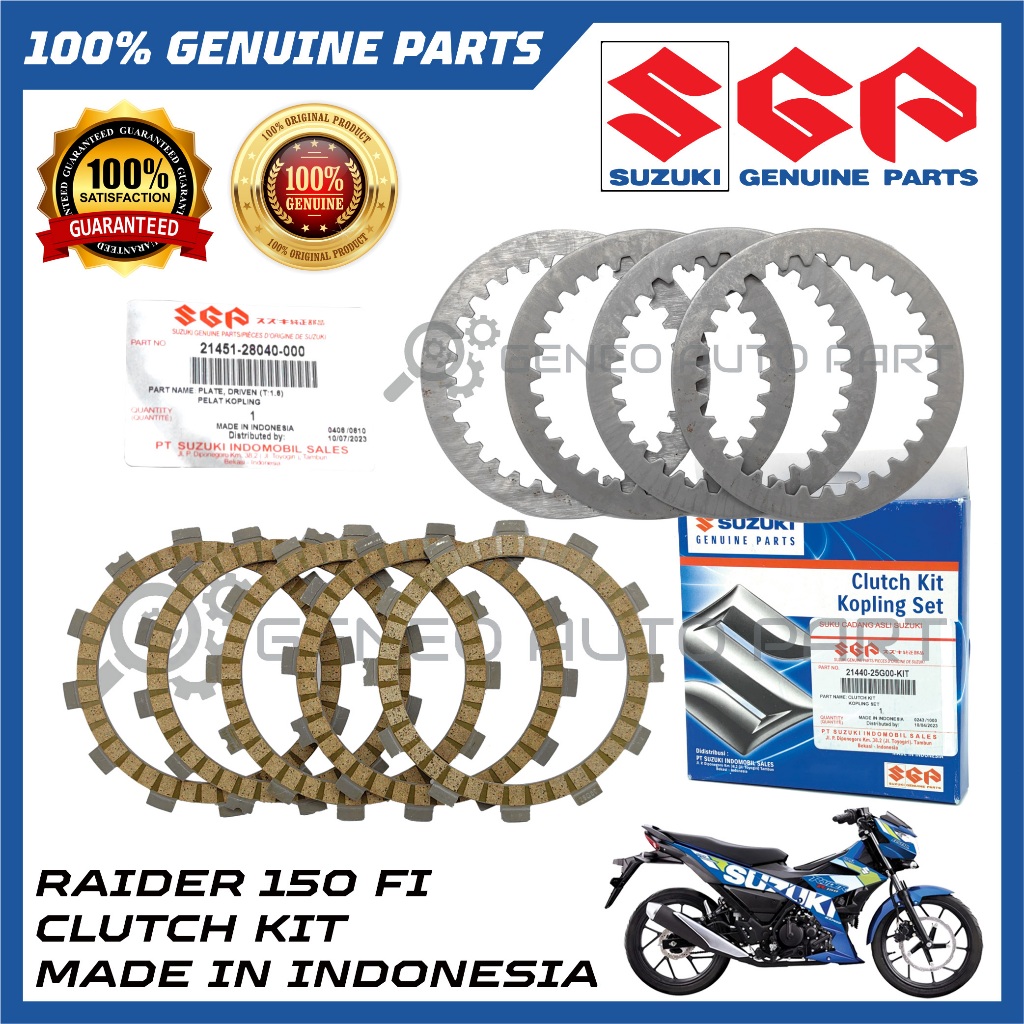 SUZUKI RAIDER 150 FI FUEL INJECTION CLUCTH KIT CLUTCH PAD CLUTCH PLATE ...