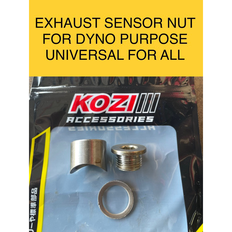 EXHAUST SENSOR ADAPTER NUT KOZI KZR UNIVERSAL FOR DYNO USE ALL MOTOR ...
