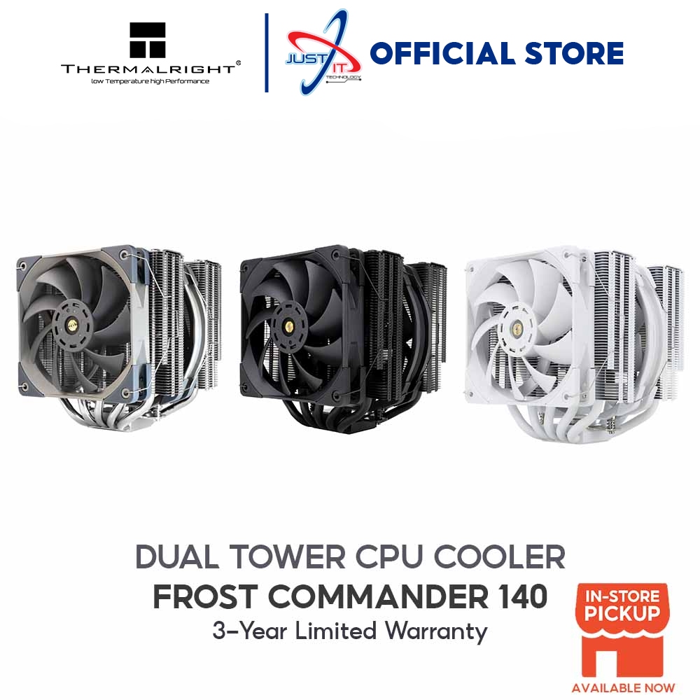 THERMALRIGHT FROST COMMANDER 140 CPU TOWER COOLER (BLACK / WHITE ...