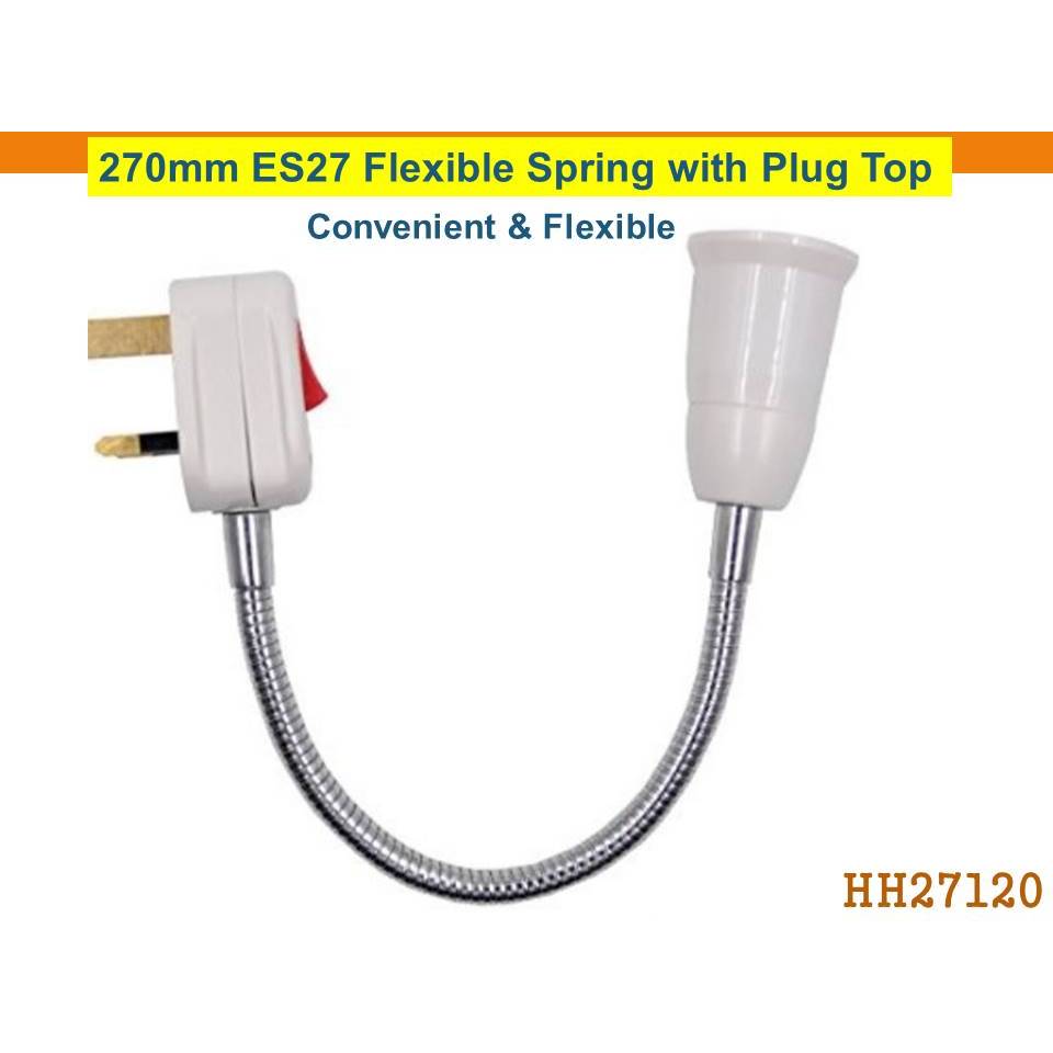 E27 Light Bulb Lamp Holder Bendable Flexible Rod Extension Lamp holder ...
