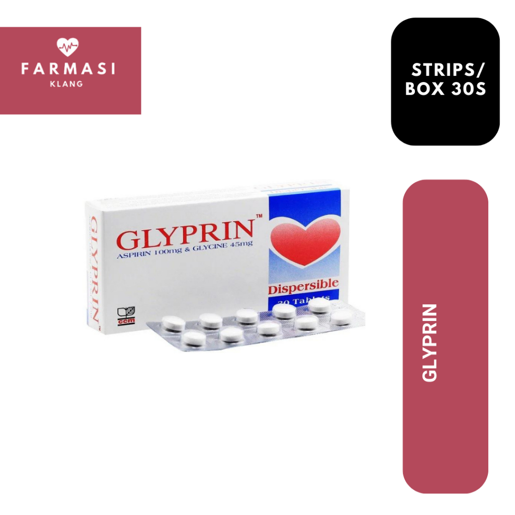 Glyprin Asprin100mg Glycine 45mg | Shopee Malaysia