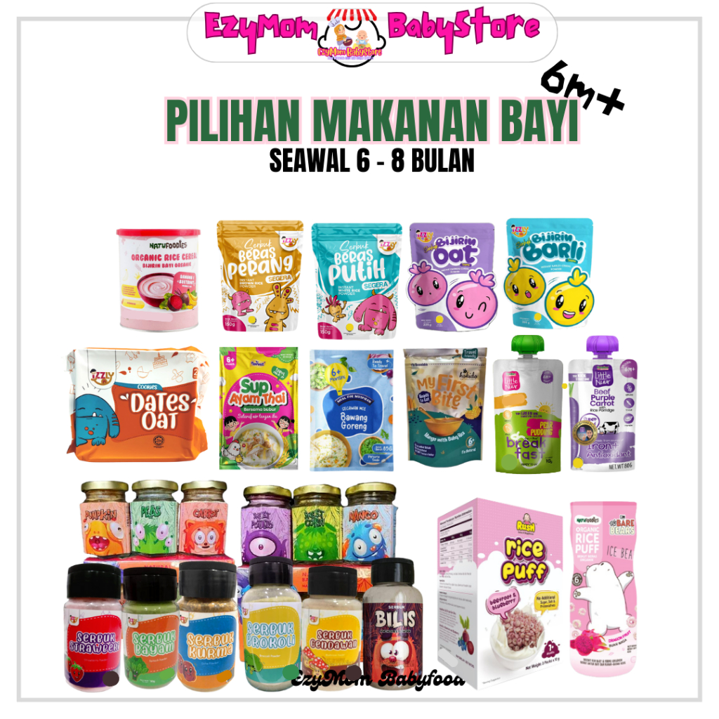 PELBAGAI PILIHAN MAKANAN BAYI BABY 6 BULAN KE ATAS | Shopee Malaysia
