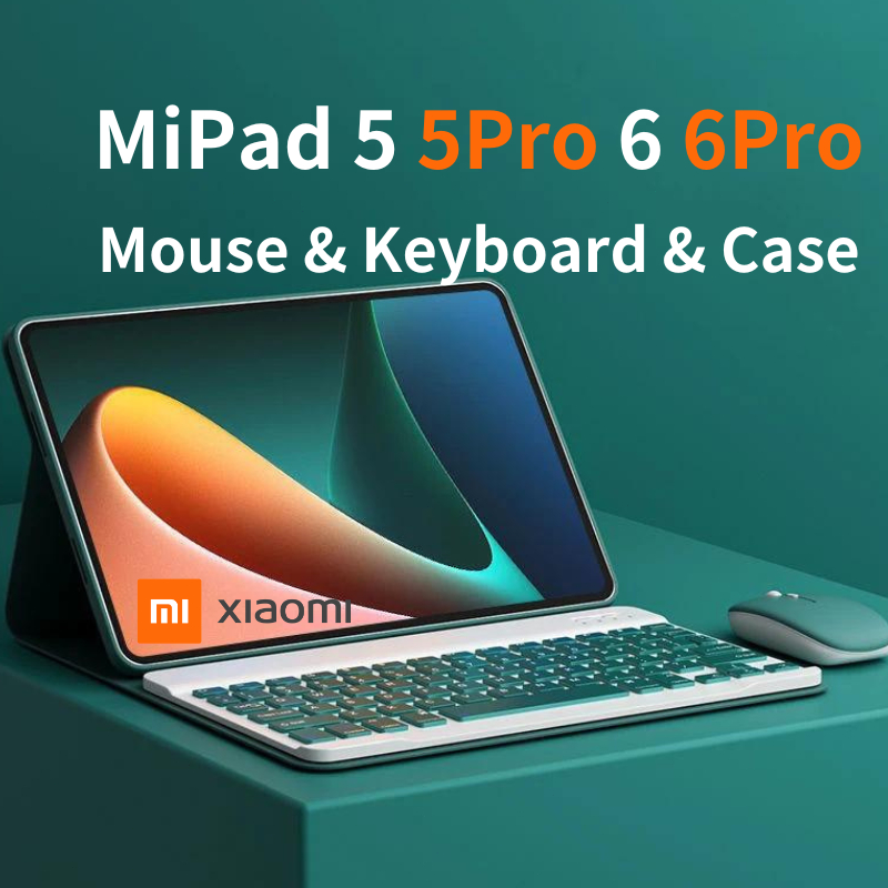 Magnetic Keyboard Case for Xiaomi Mipad 5 6 Pro Backlit Led Keyboard and Mouse for Xiaomi Mi Pad ...