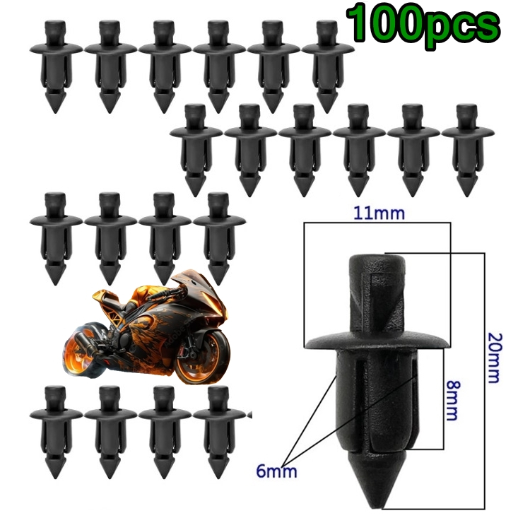 100pcs Cover Set Klip Motor R15 RS150 LC135 NVX NMAX XMAX Motorcycle ...