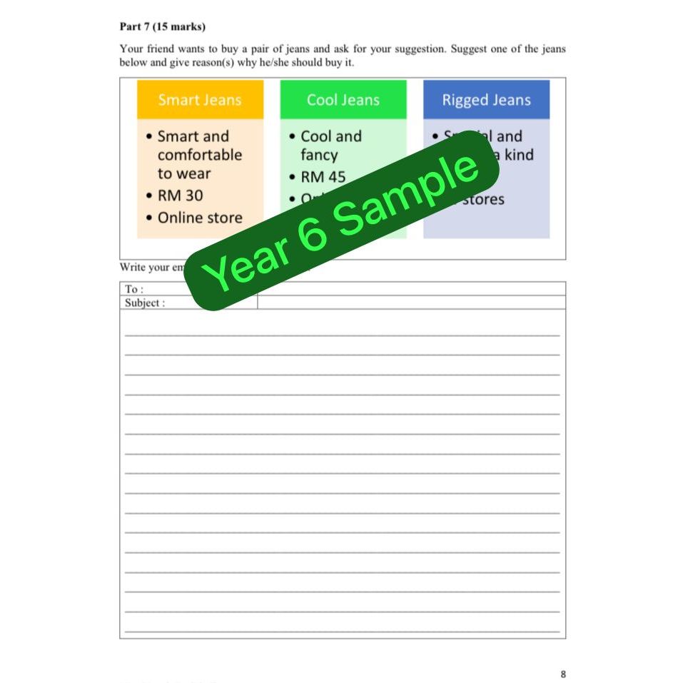 Softcopy - Year 6 - UASA (Year End Assessment) + Unit 6 - 10 | Shopee ...