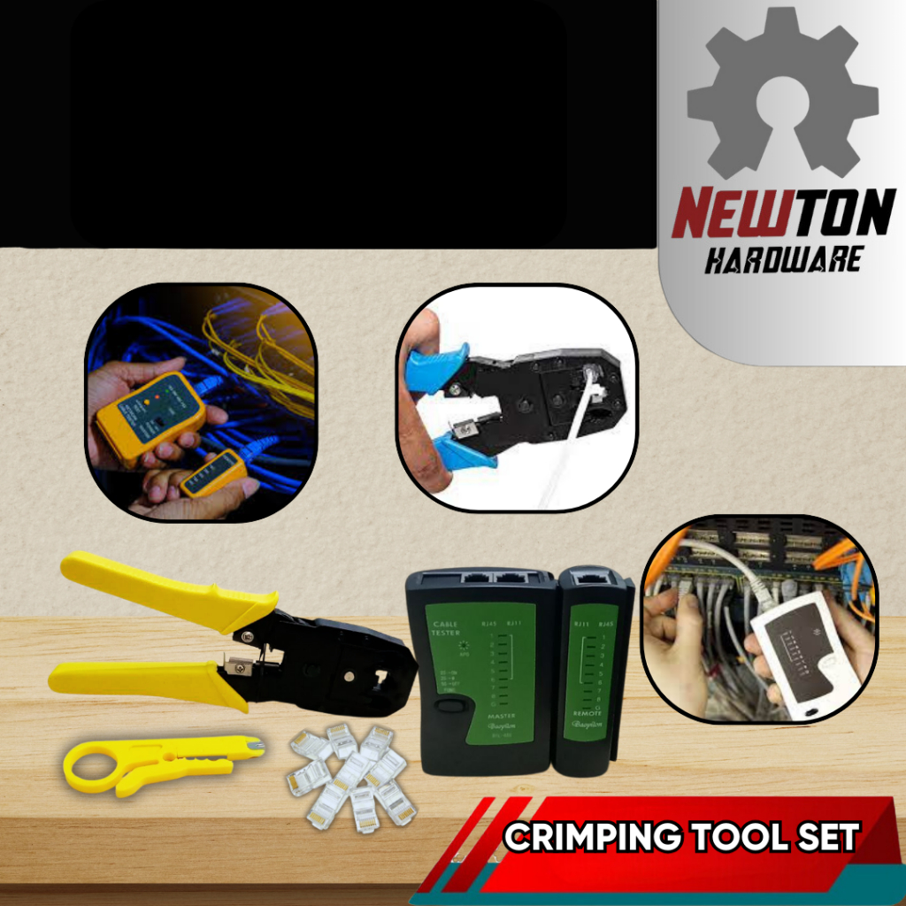 Network Tester RepairTool Screwdriver Wire Stripper RJ45 Connector ...