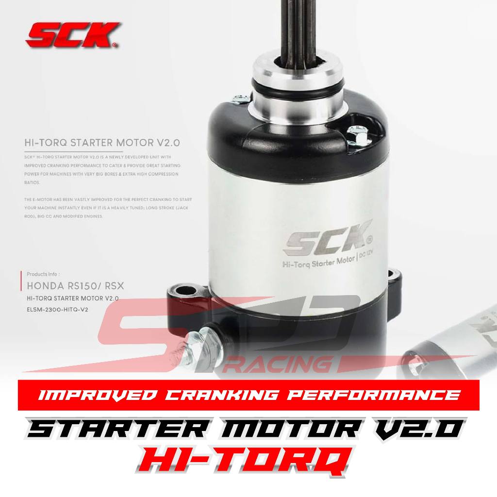 Hi-TORQ Starter Motor V2.0 (Improved Cranking Performance) SCK Racing ...