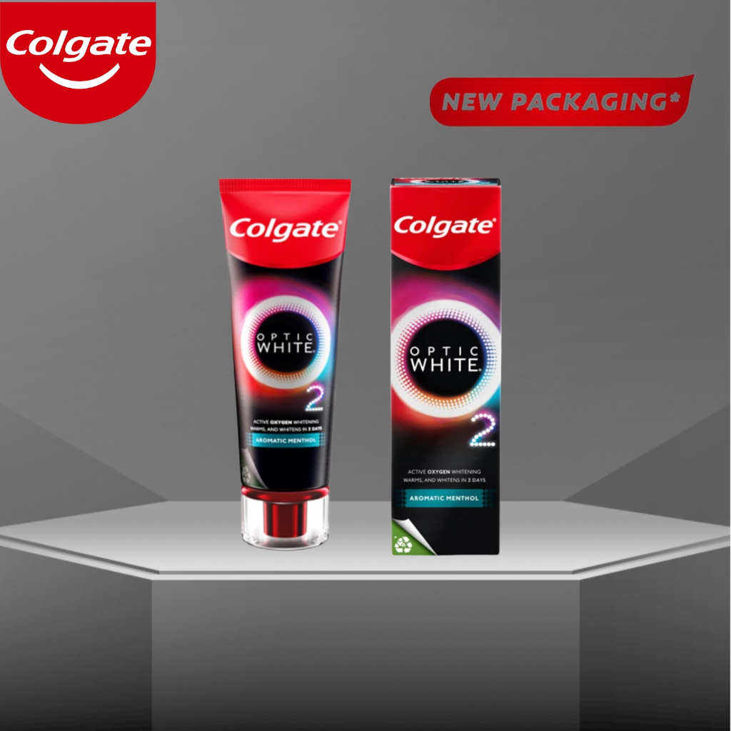 Colgate Optic White O2 Oxygen Whitening Toothpaste 85g (exp 2026 ...