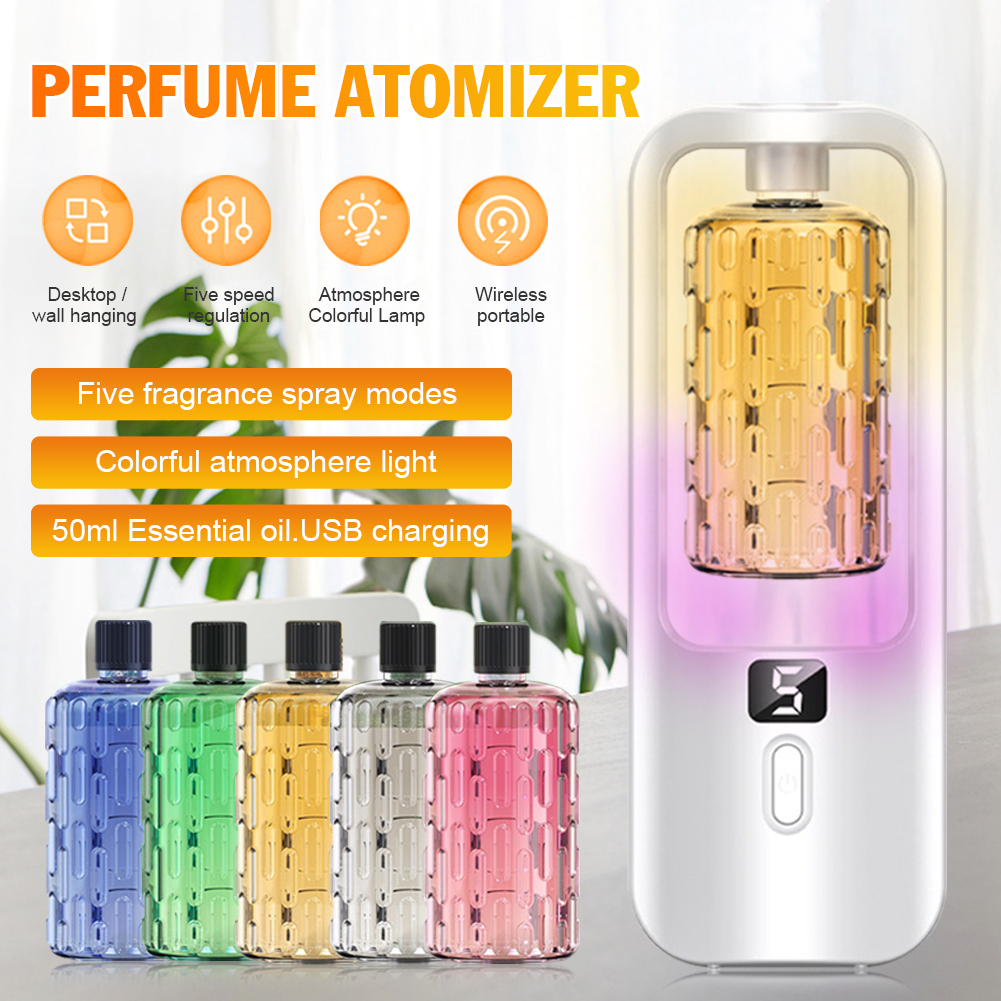 Automatic Aroma Diffuser Essential Oil Rechargeable Air Humidifier with Essential Oil pewangi ...