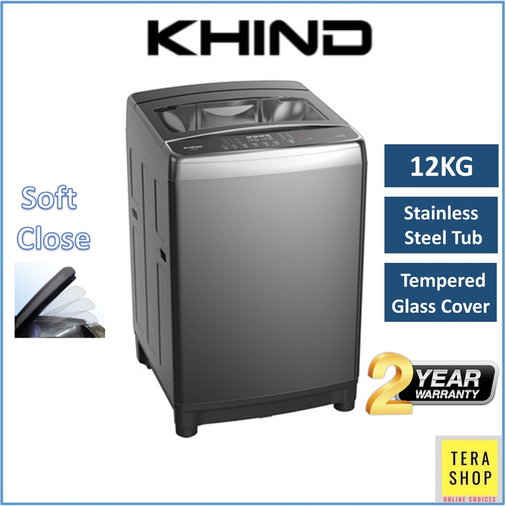 Khind WM70A 7KG / WM80A 8KG / WM100A 10KG / WM120A 12KG / Pensonic 7KG / 11KG Fully Auto Washing ...