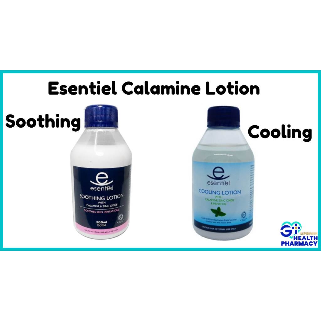 Esentiel Cooling Lotion with Menthol / Soothing Lotion with Calamine ...