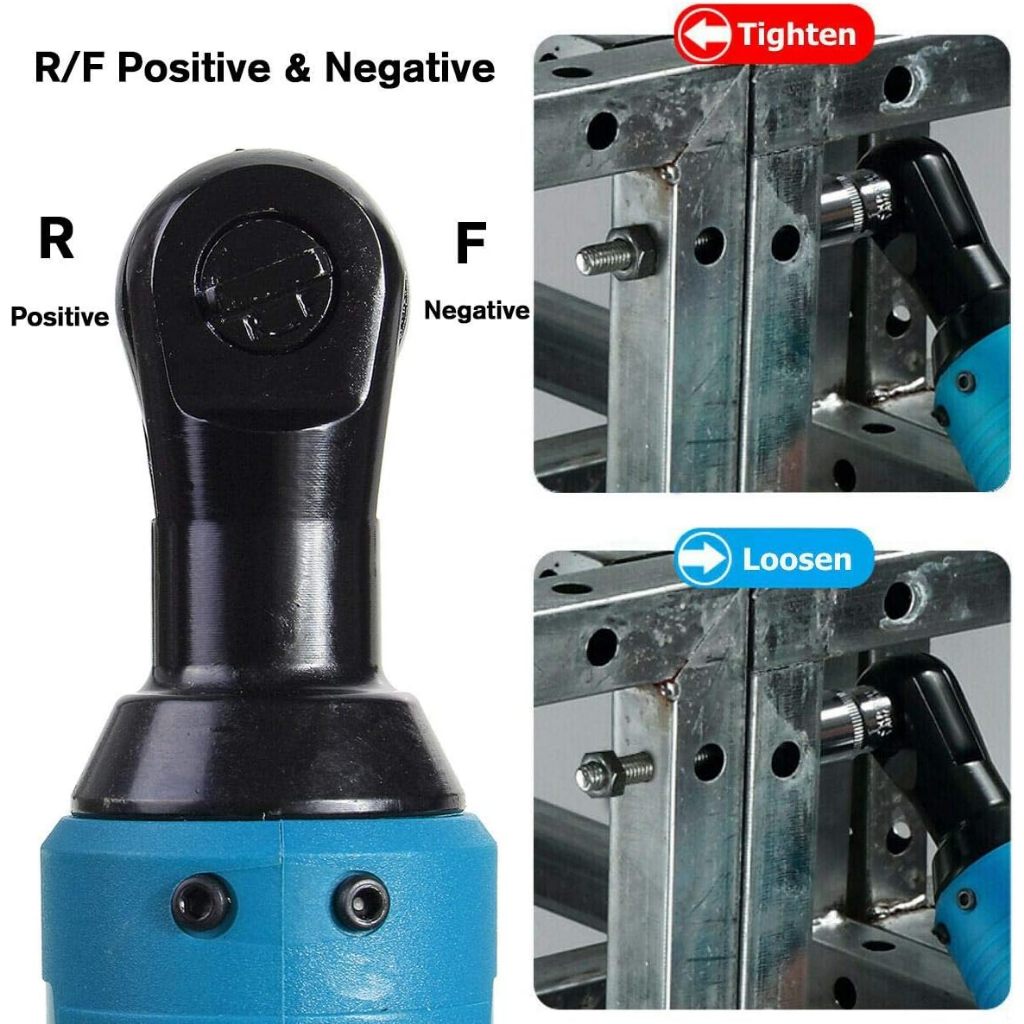 DAGMARA DRW12 Cordless Electric Ratchet Wrench Set Power Ratchet Tool ...