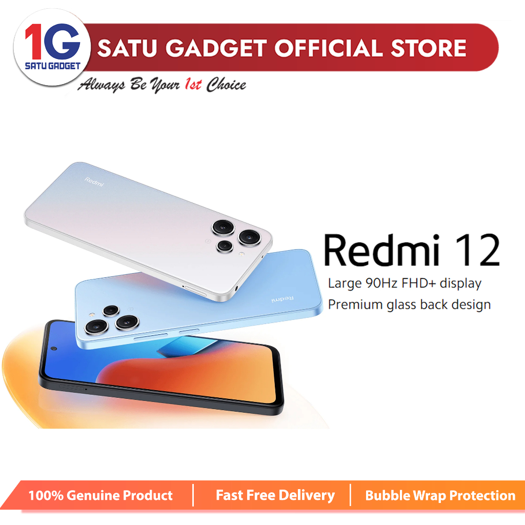 Xiaomi Redmi 12 8GB + 256GB - 1 Year by Xiaomi Malaysia | Shopee Malaysia