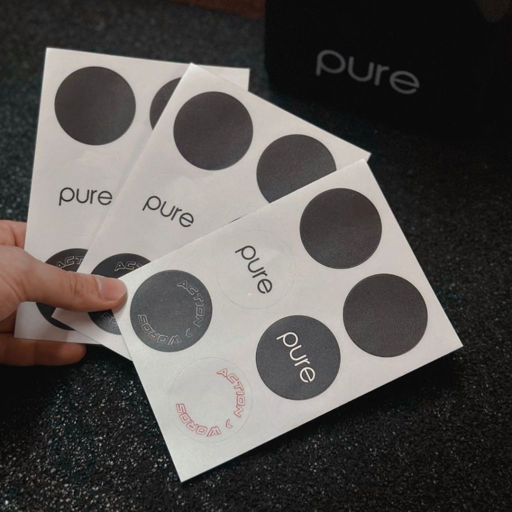 PURE Bottle Stickers Mag Safe Limited Edition Stickers Big Water Bottle ...