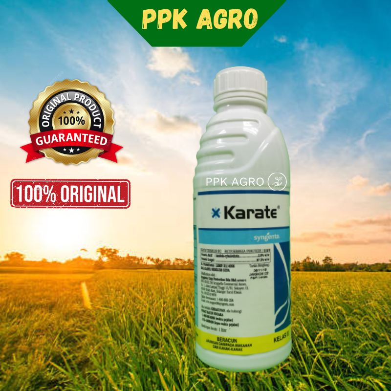 1L KARATE SYNGENTA Racun Serangga/ Kupu Putih Lambda-cyhalothrin 2.8% pyrethroid/Ulat Pengorek ...