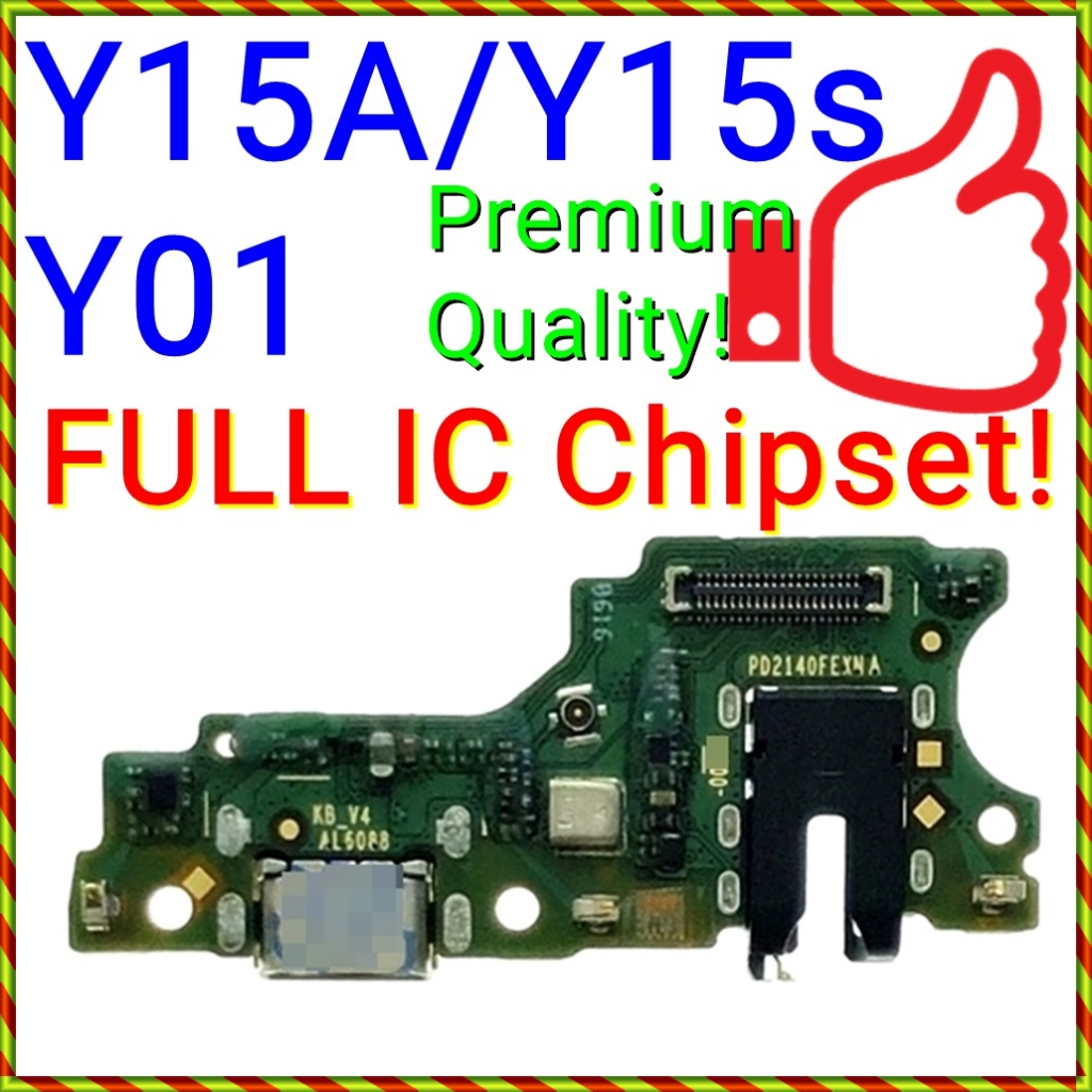 (With FULL IC) NEW ORI Charging Port SUB Board MIC Microphone vivo Y15A ...