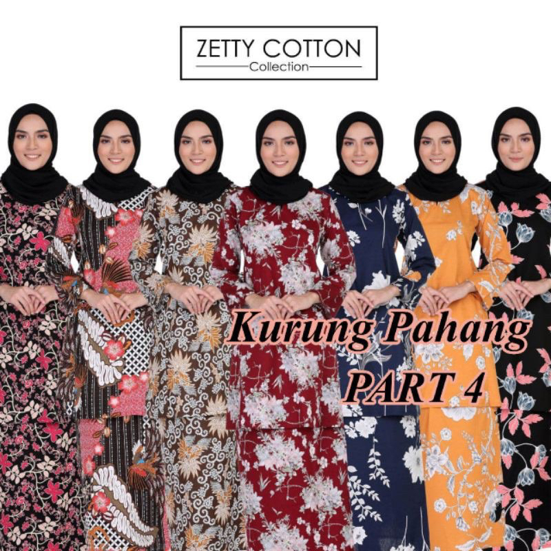 🔥SALE🔥{4} KURUNG PAHANG BAJU ZETTY COTTON COLLECTION PART 4 | Shopee ...