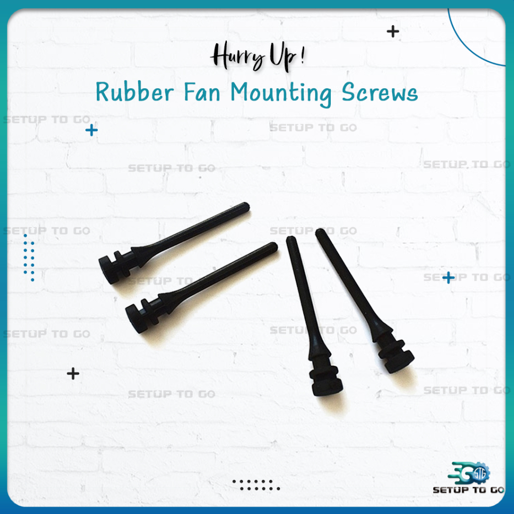 4PCS Rubber PC Case Cooling Fan Mounting Screws Computer Noise ...