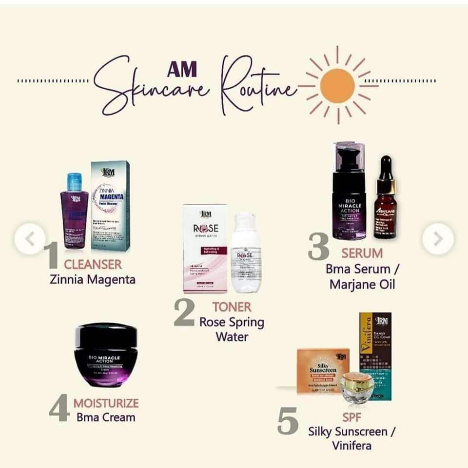 JRM CREAM BMA / SERUM BMA / ZINNIA / VINIFERA / SILKY SUNSCREEN / ROSE ...