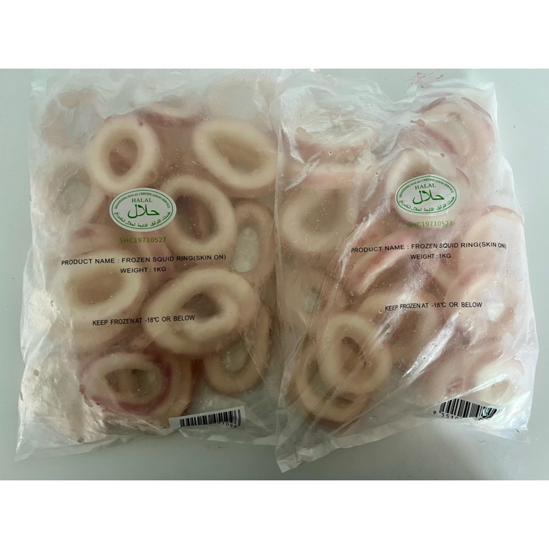 Squid Ring Skin On 1kg 有皮苏东圈 1kg | Shopee Malaysia