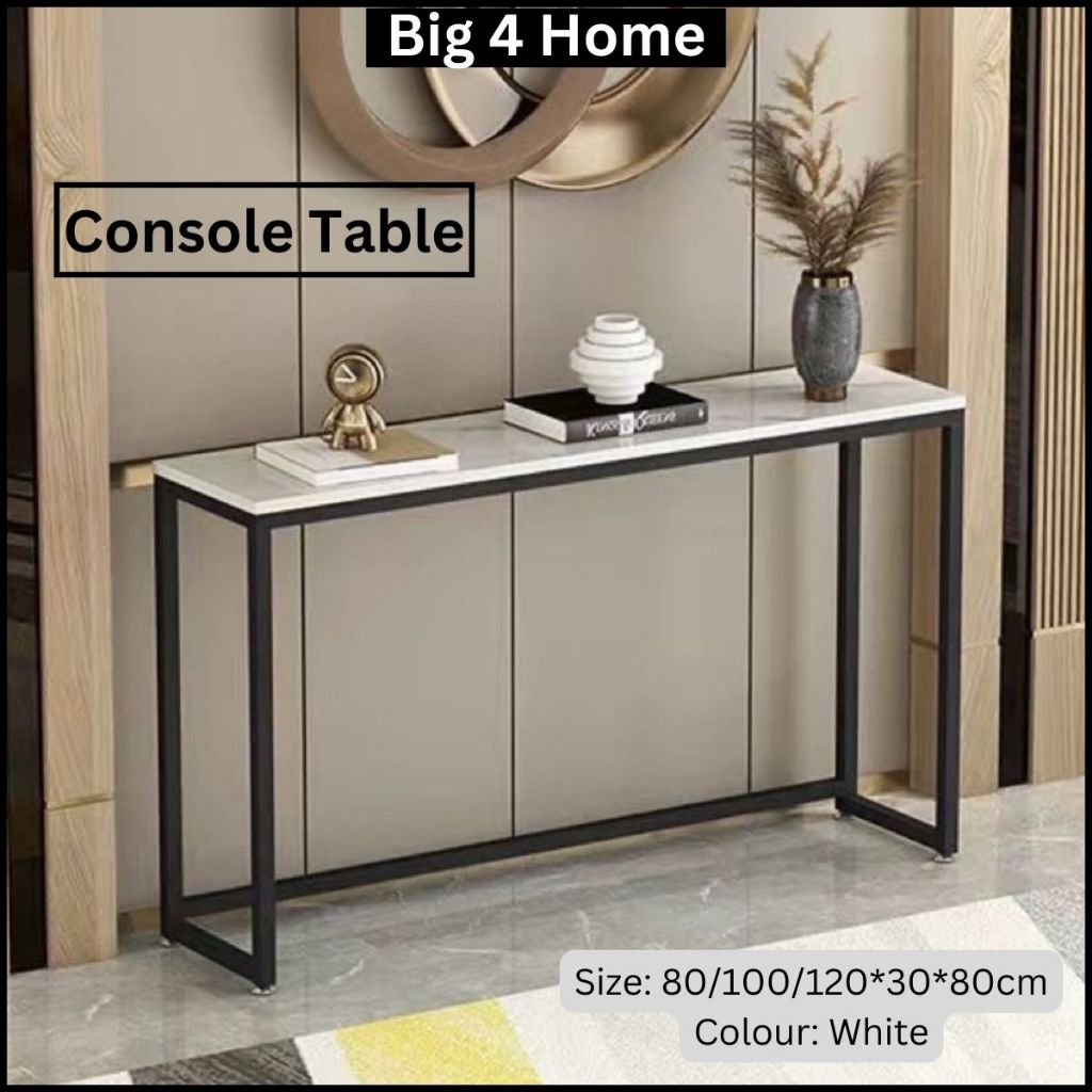 Modern Console Table Marble Design Long Table Ornament Table Meja ...