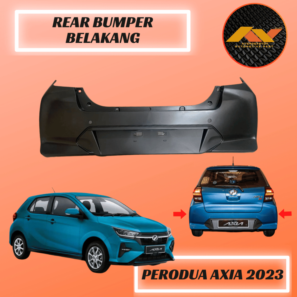 Perodua Axia D7A4 2023 Rear Bumper Belakang Original 100% New High ...