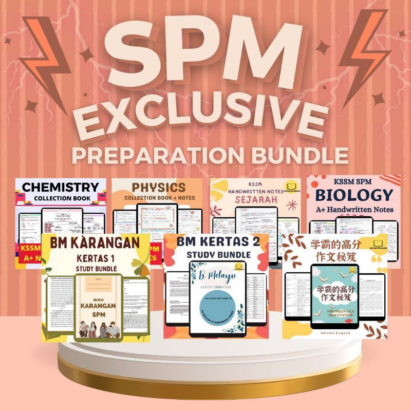 SPM A+ EXCLUSIVE NOTES | All subjects available | (PDF) | Shopee Malaysia