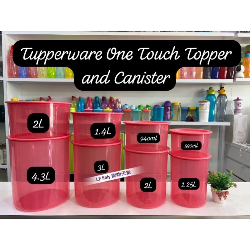 Tupperware One Touch Topper & Canister | Shopee Malaysia