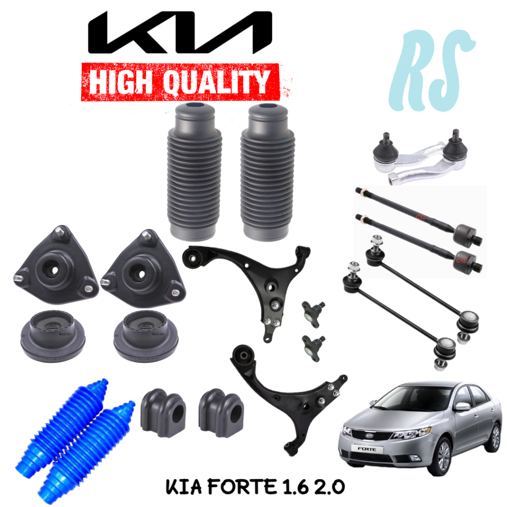 20 Item Combo Set FRONT Suspension KIA FORTE 1.6 2.0 Lower Arm Absorber ...