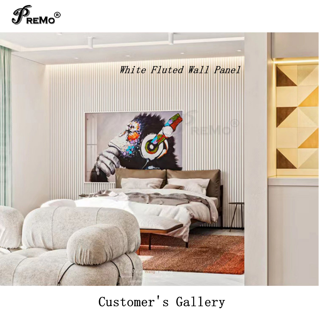PREMO Fluted/Flat Wall Panel-Duo Tone TV WALL-290cm Long 9.5ft-Wall ...