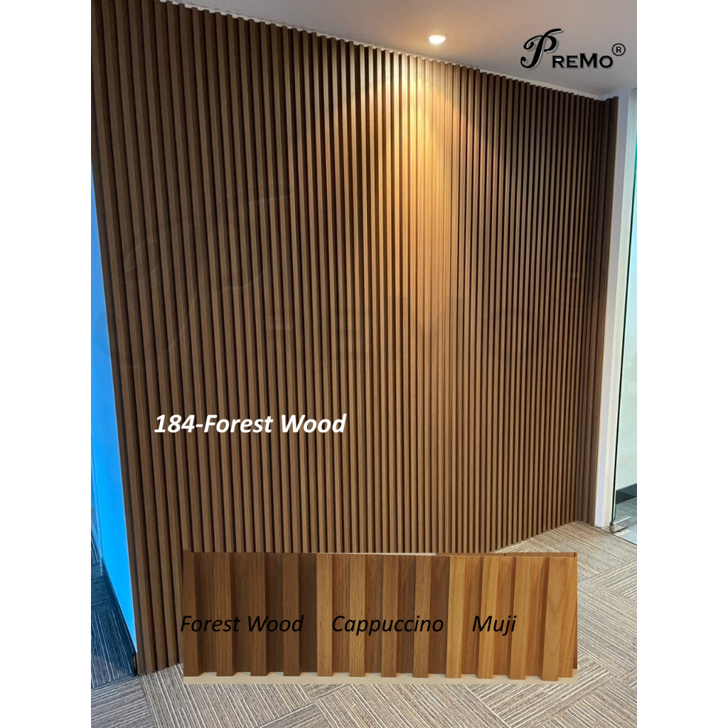 PREMO Fluted/Flat Wall Panel-Duo Tone TV WALL-290cm Long 9.5ft-Wall ...