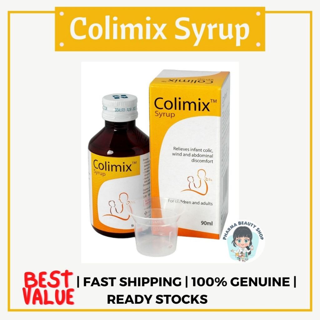 Colimix Syrup 90ml (Melegakan kesakitan spasma usus & kembung perut ...