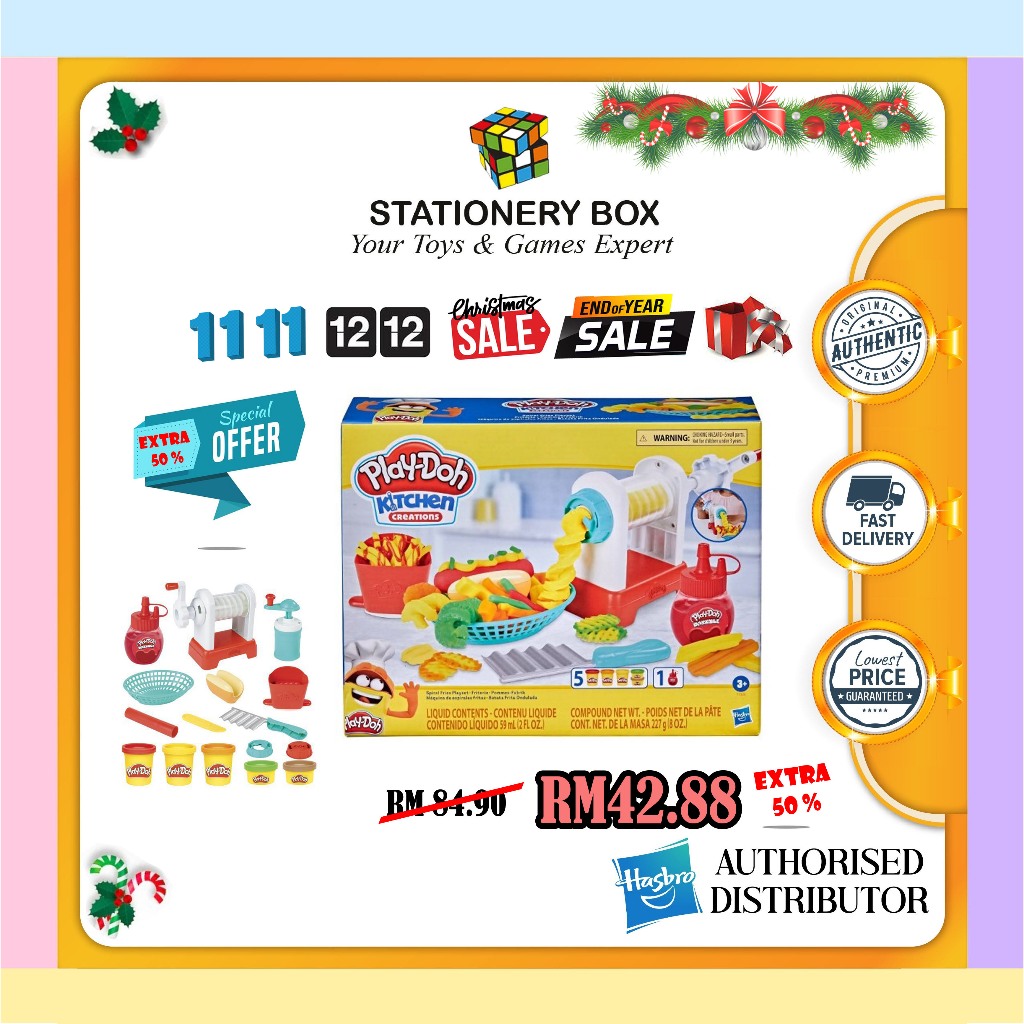 ORIGINAL - Hasbro Play-Doh Kitchen Creations Spiral Fries Playset with ...