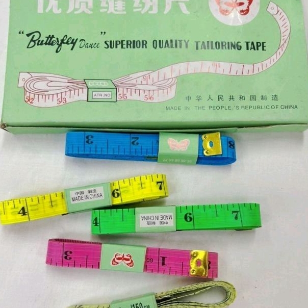 Colorful Body Measuring Ruler Inch Sewing Tailor Tape Measure1.5M ...