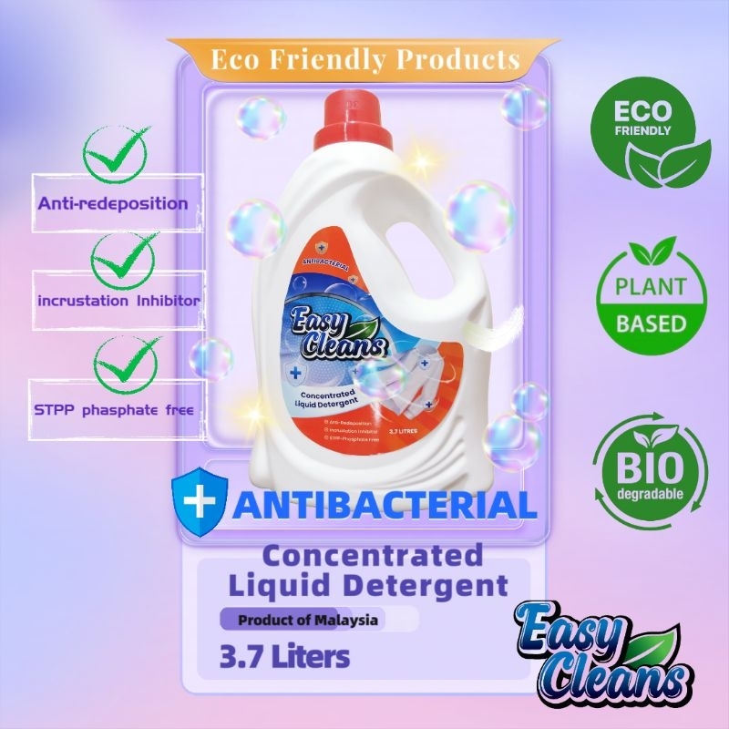 3.7L (Eco Friendly) Easy Cleans Concentrated Liquid Detergent ...