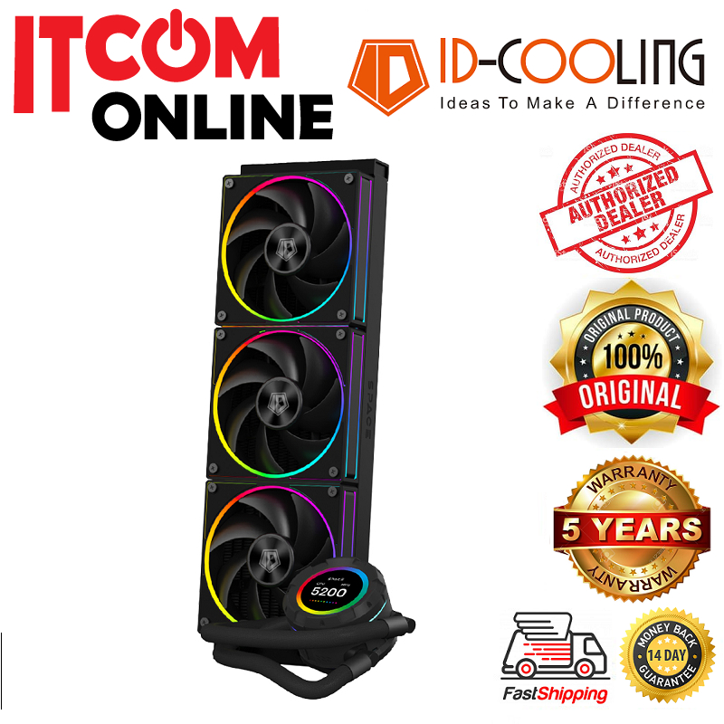 ID-COOLING SPACE SL240 SL360 XE LCD 240mm 360mm AIO WATER COOLING BLK ...