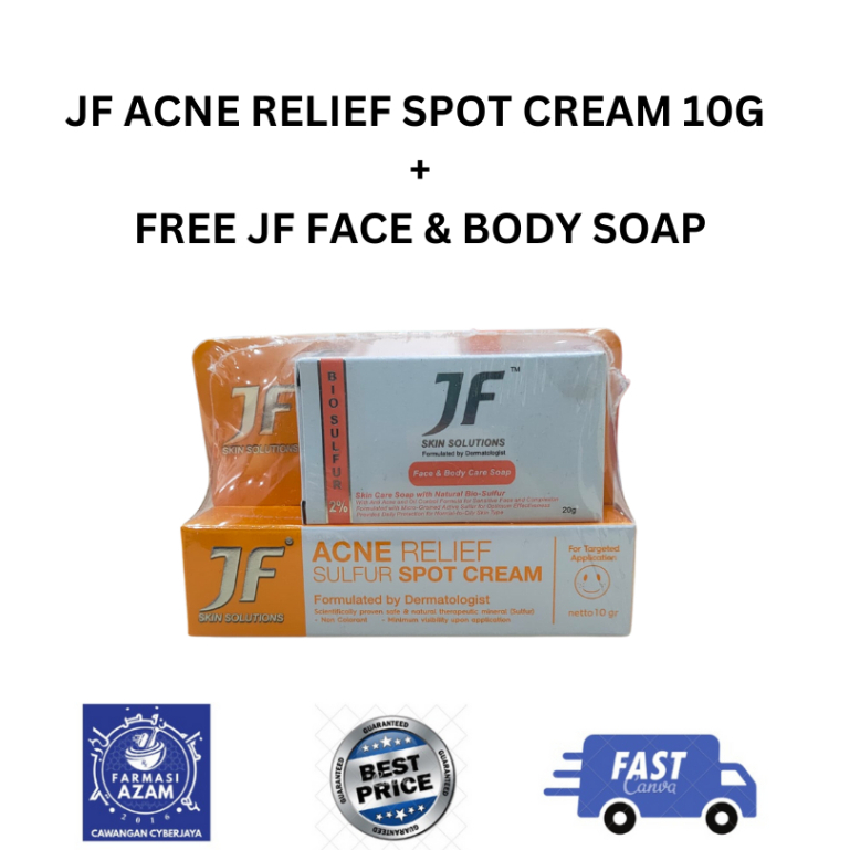 JF ACNE RELIEF SULFUR SPOT CREAM | Shopee Malaysia