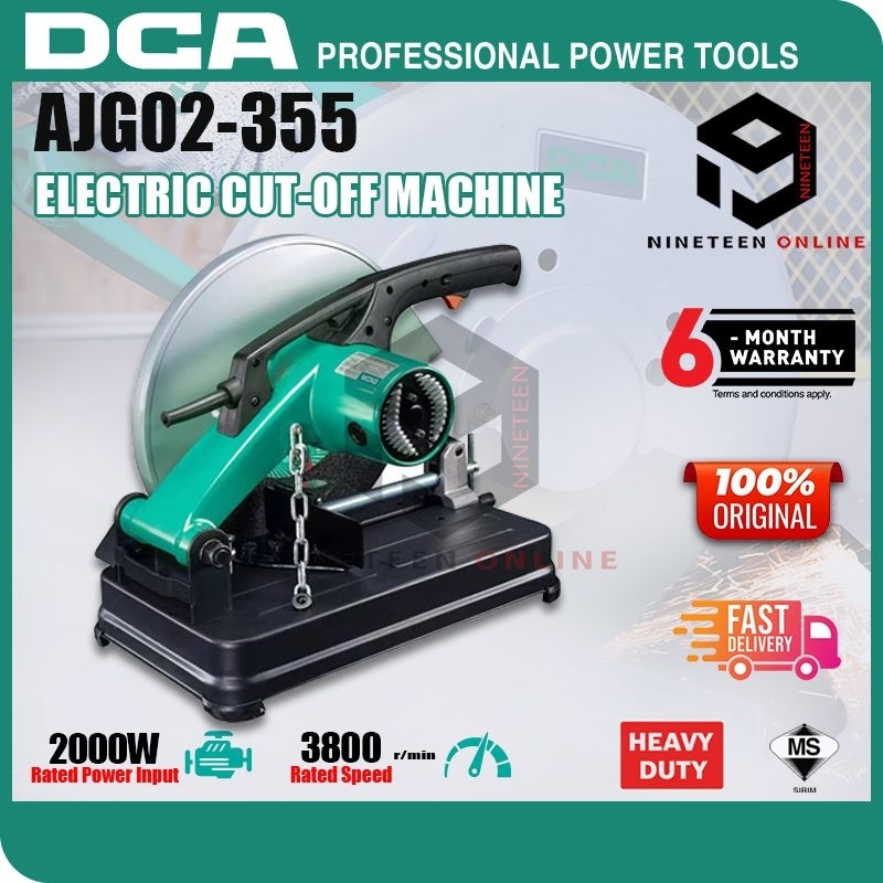 ⚡️READY STOCK⚡️(POWER TOOLS) DCA AJG02-355 ELECTRIC CUT-0FF MACHINE ...