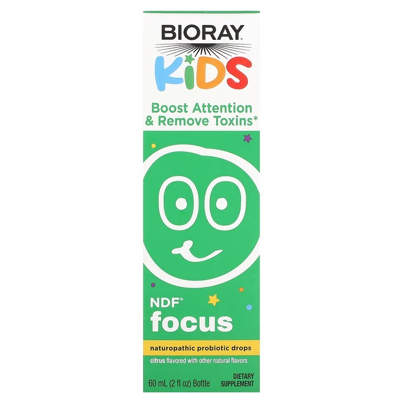 Bioray Kids NDF Focus Boost Attention & Remove Toxins Citrus 60 ml ...