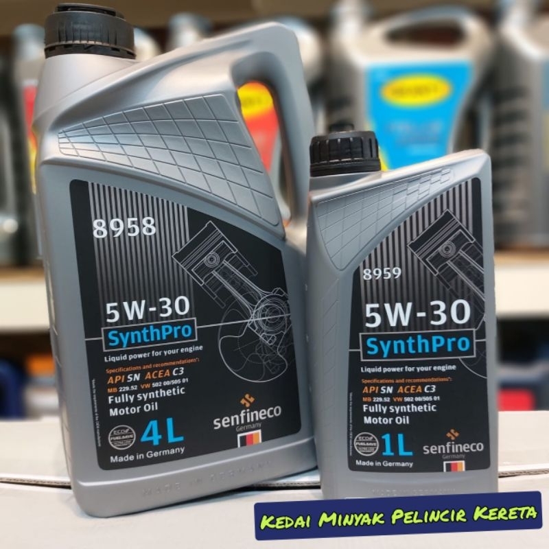 Senfineco Fully Synthetic 5w30 ACEA C3 (4L/5L/6L/7L/8L) **FREE GIFT | Shopee Malaysia