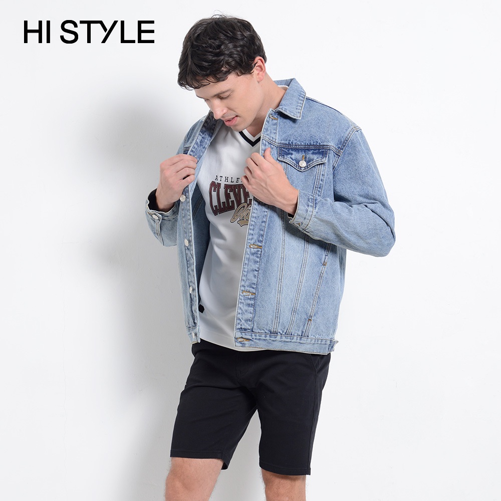 HI STYLE Men Denim Jacket - Blue - HSI310110 / Jaket Lelaki Jeans ...