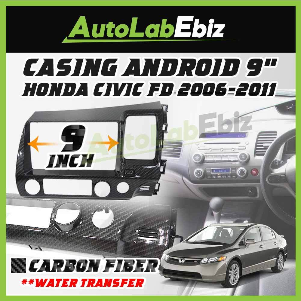 🔥CARBON FIBER🔥 HONDA CIVIC FD 2006-2011 Android Player Casing 9" inch ...