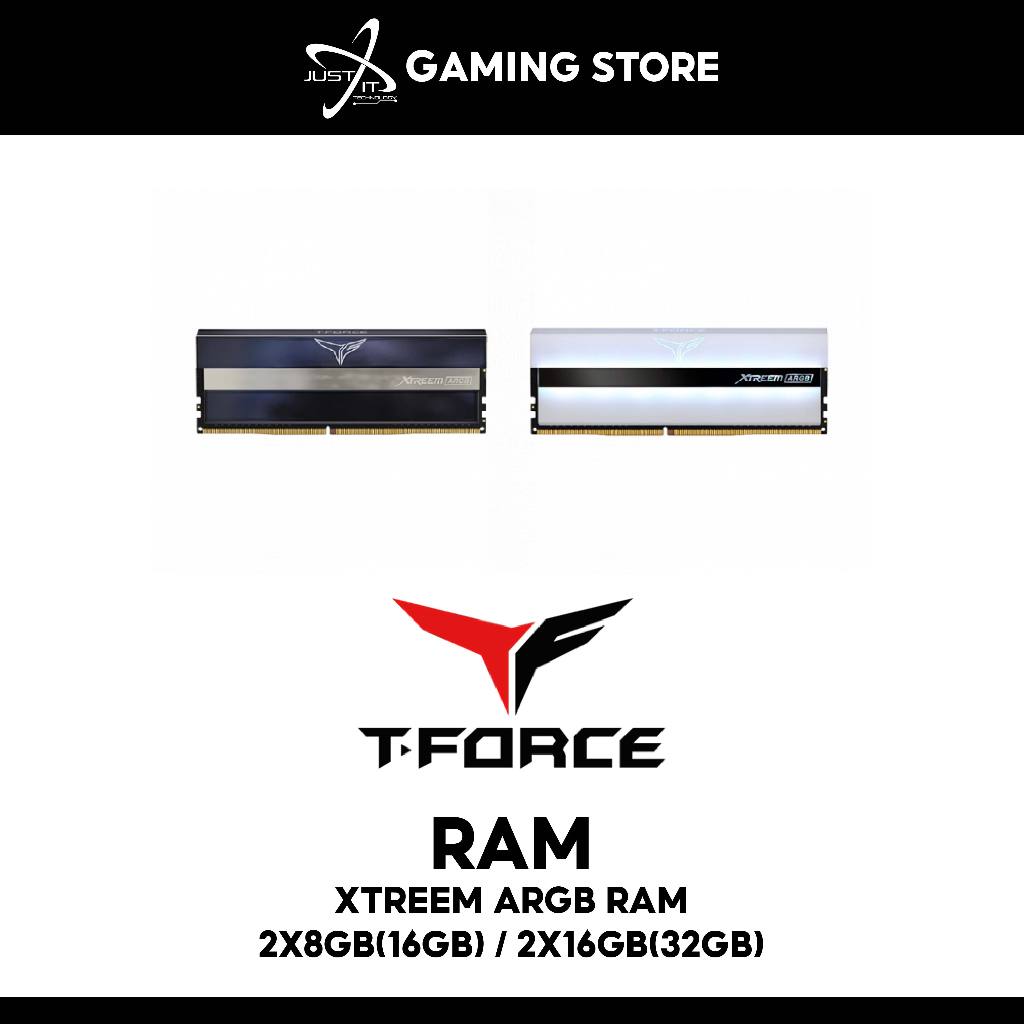 T-FORCE XTREEM ARGB DDR4 GAMING LONGDIMM RAM ( BLUE / WHITE ) 2X8(16GB ...