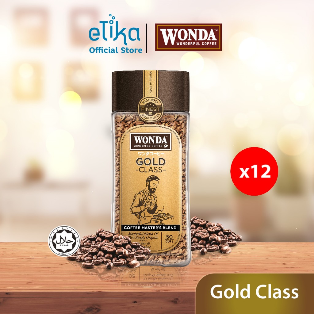 Wonda Instant Coffee Gold/Premium Class Jar 100g x 12 jars (Carton ...