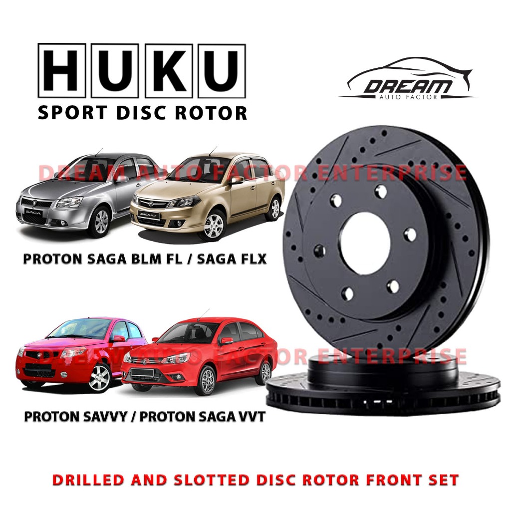 Proton Saga BLM FL FLX VVT Savvy Front Sport Disc Rotor HUKU | Shopee ...